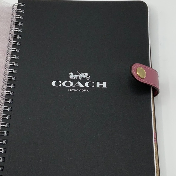 Coach | Office | Coach Prairie Rose Canvas And Leather Notebook | Poshmark